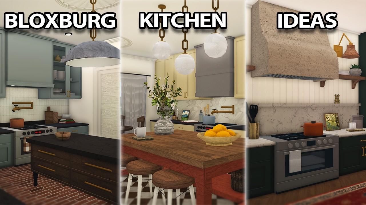 BLOXBURG KITCHEN BUILD IDEAS | IDEAS AND TUTORIALS