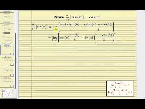 Proof – The Derivative of Sine: d/dx[sin(x)] | Math Help from ...