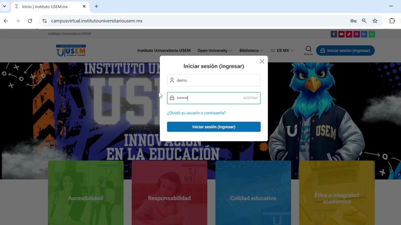 TUTORIAL - CAMPUS VIRTUAL USEM