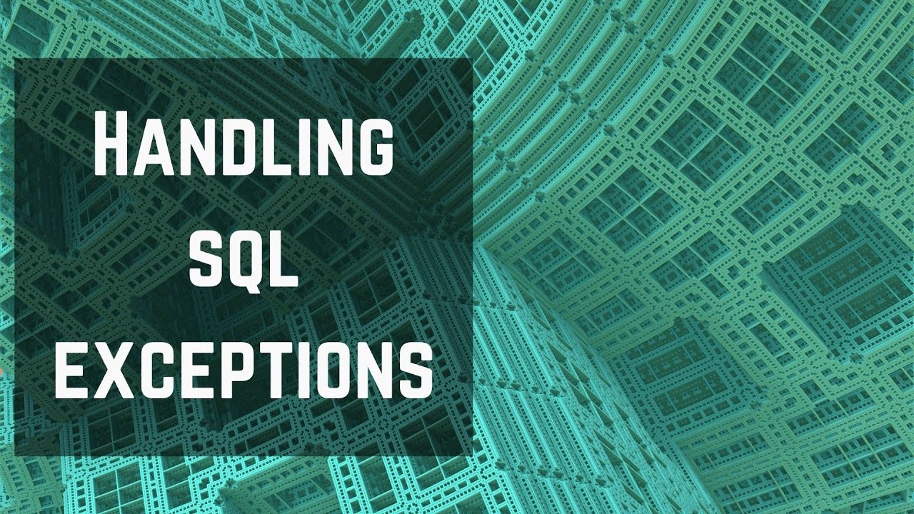 EFS005: Handling SQL Exceptions