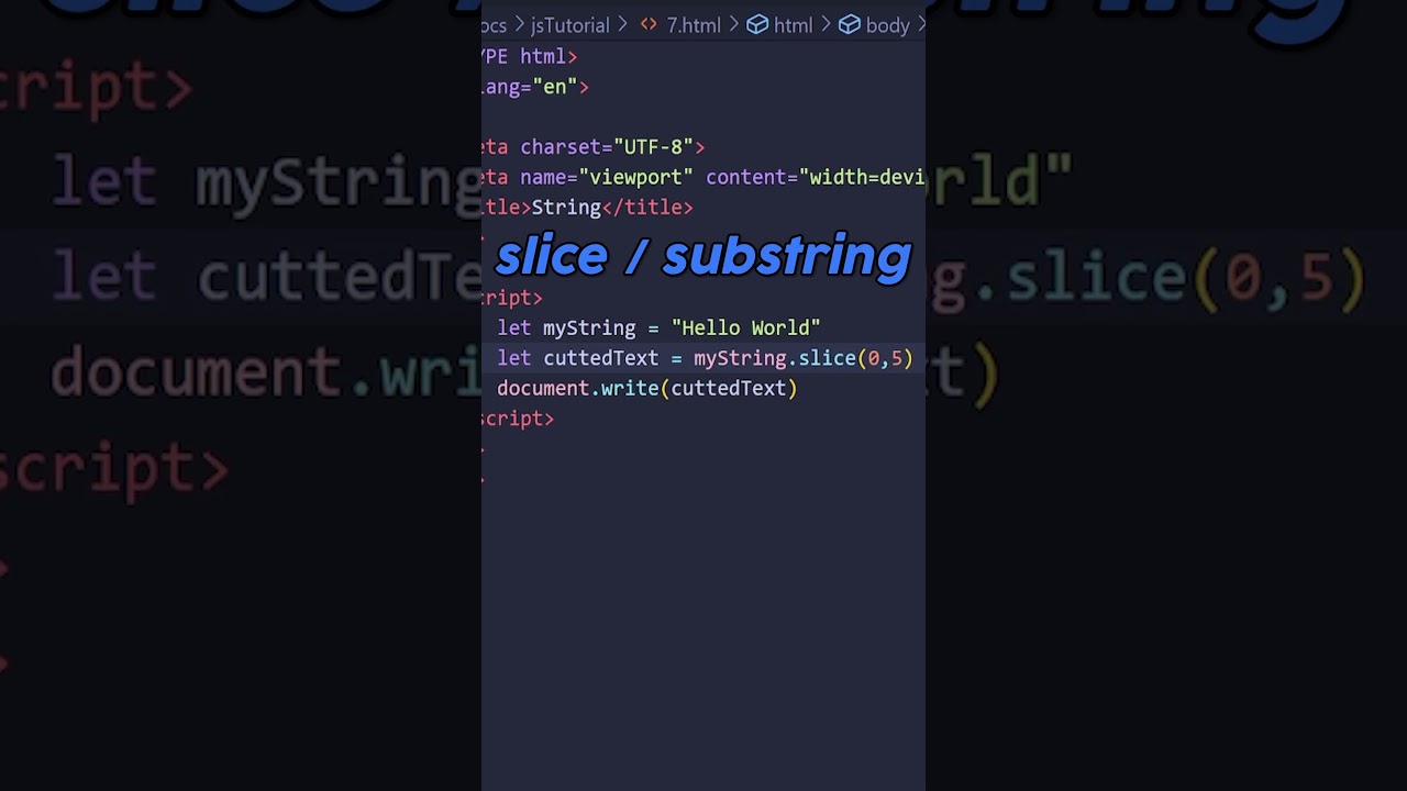 JavaScript - String and operations on it