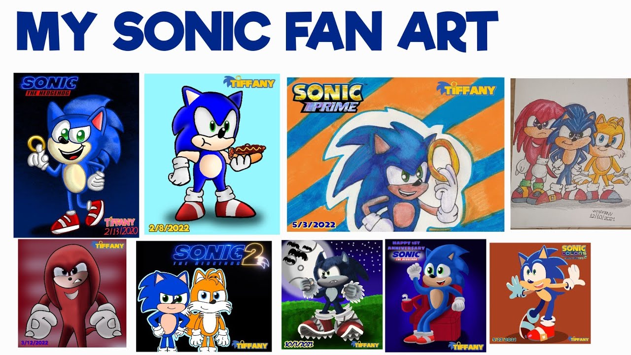 MY SONIC THE HEDGEHOG FAN ART | Fan Art Compilation [PART 1]