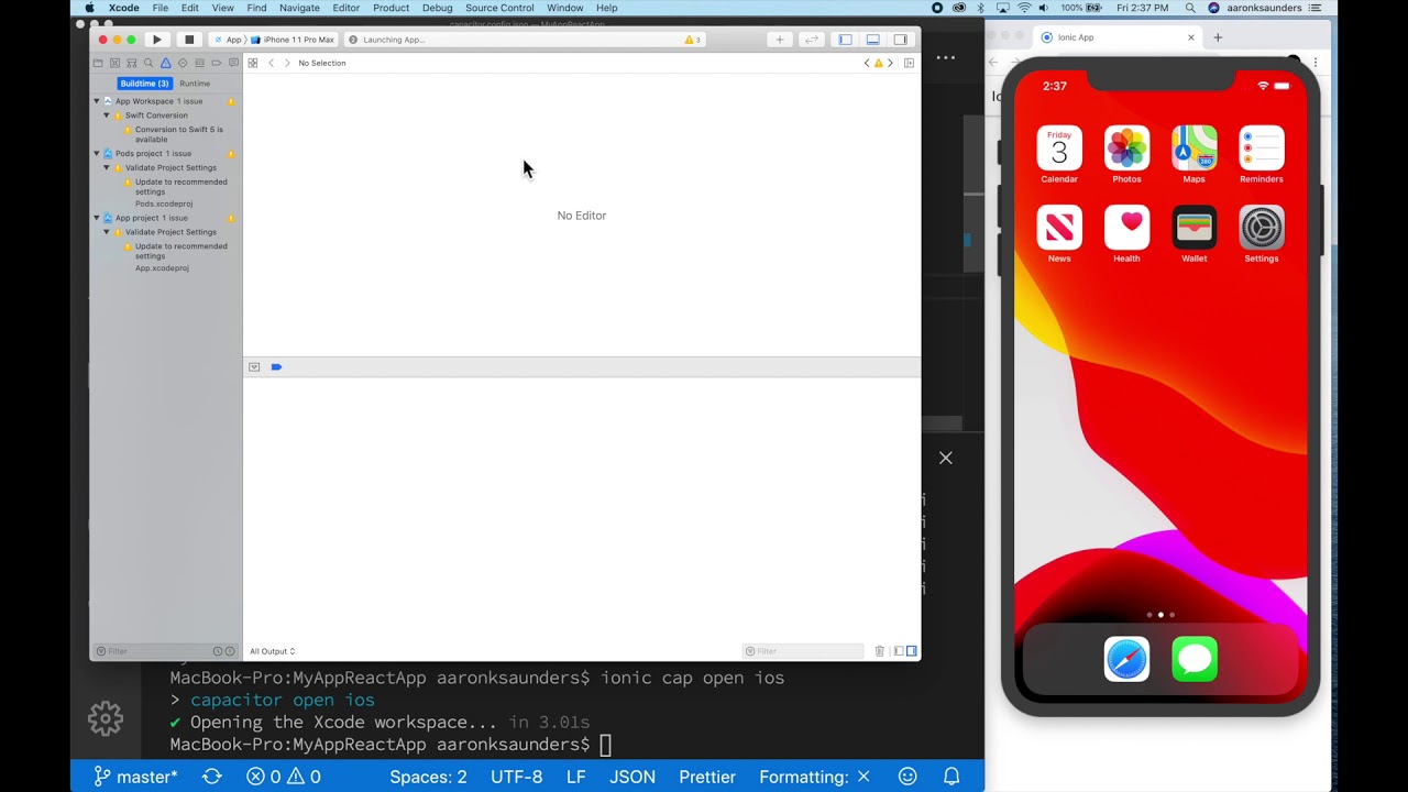 Running React with Ionic Capacitor & Live Reload