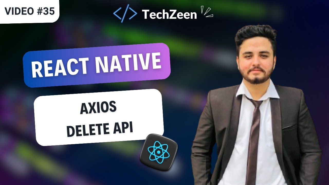 React Native Tutorial #35 : How to delete data using DELETE API Method with Axios