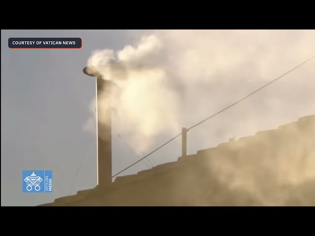 WATCH: White smoke from Sistine Chapel chimney as new pope elected
