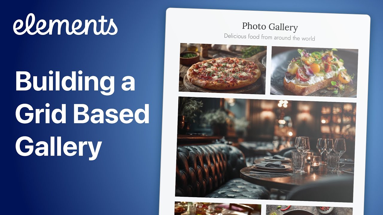 Creating a custom Gallery layout with the Grid Component