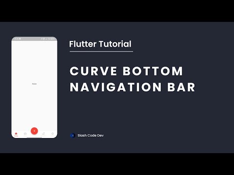 Flutter Tutorial - Animated Curved Navigation Bar |Bottom Navigation ...