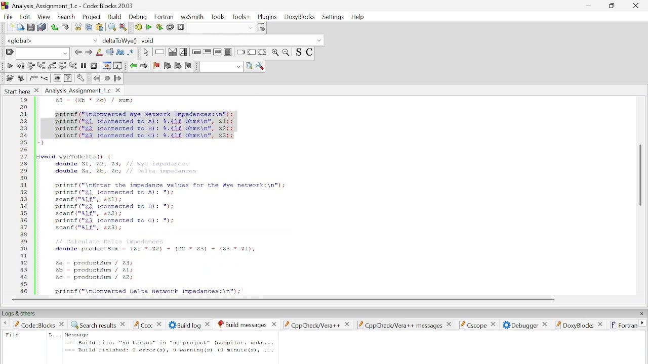 Analysis Computer Assignment 1