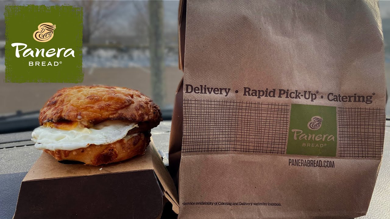 Panera Bread Sausage, Over Easy Egg & Cheese On Asiago Bagel Review