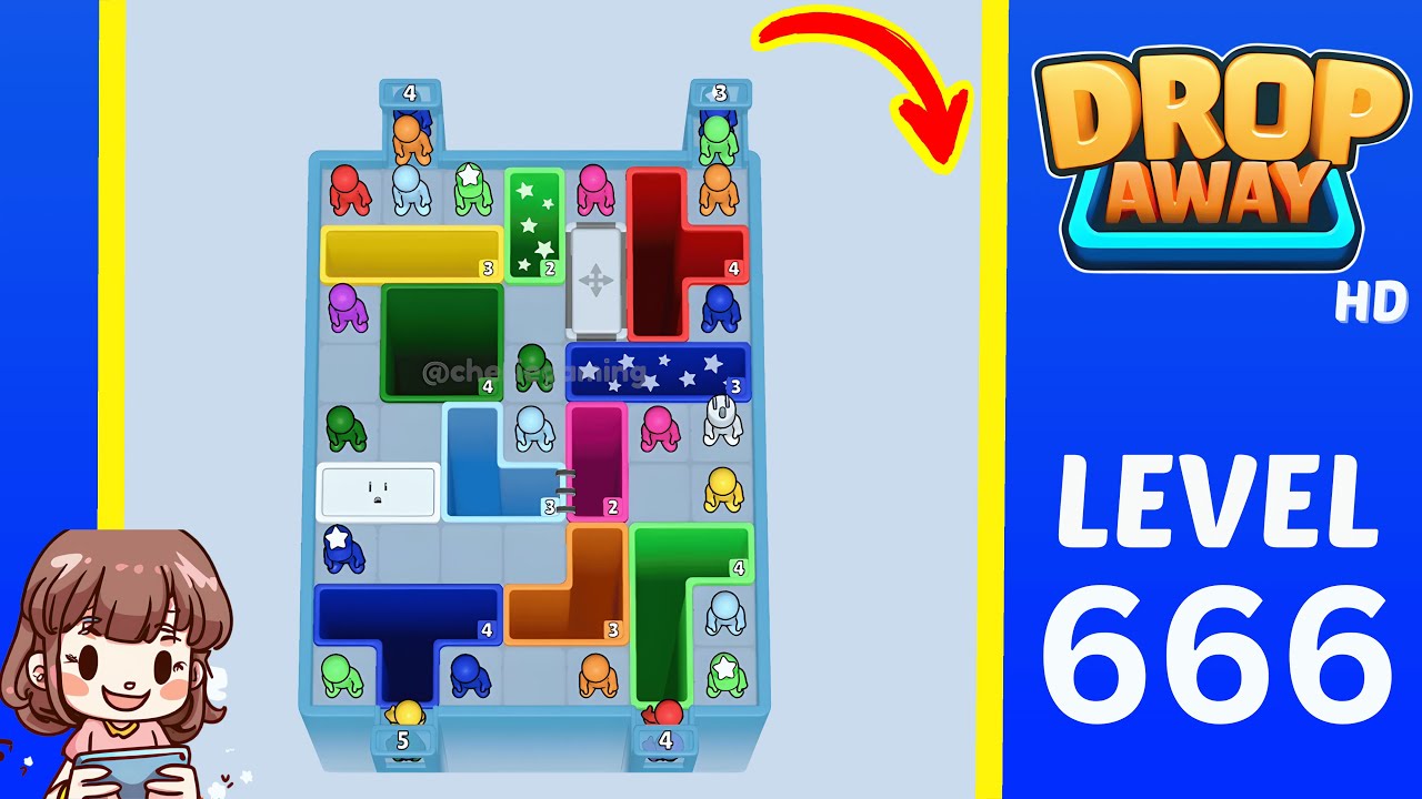 Drop Away Level 666 Solution Walkthrough