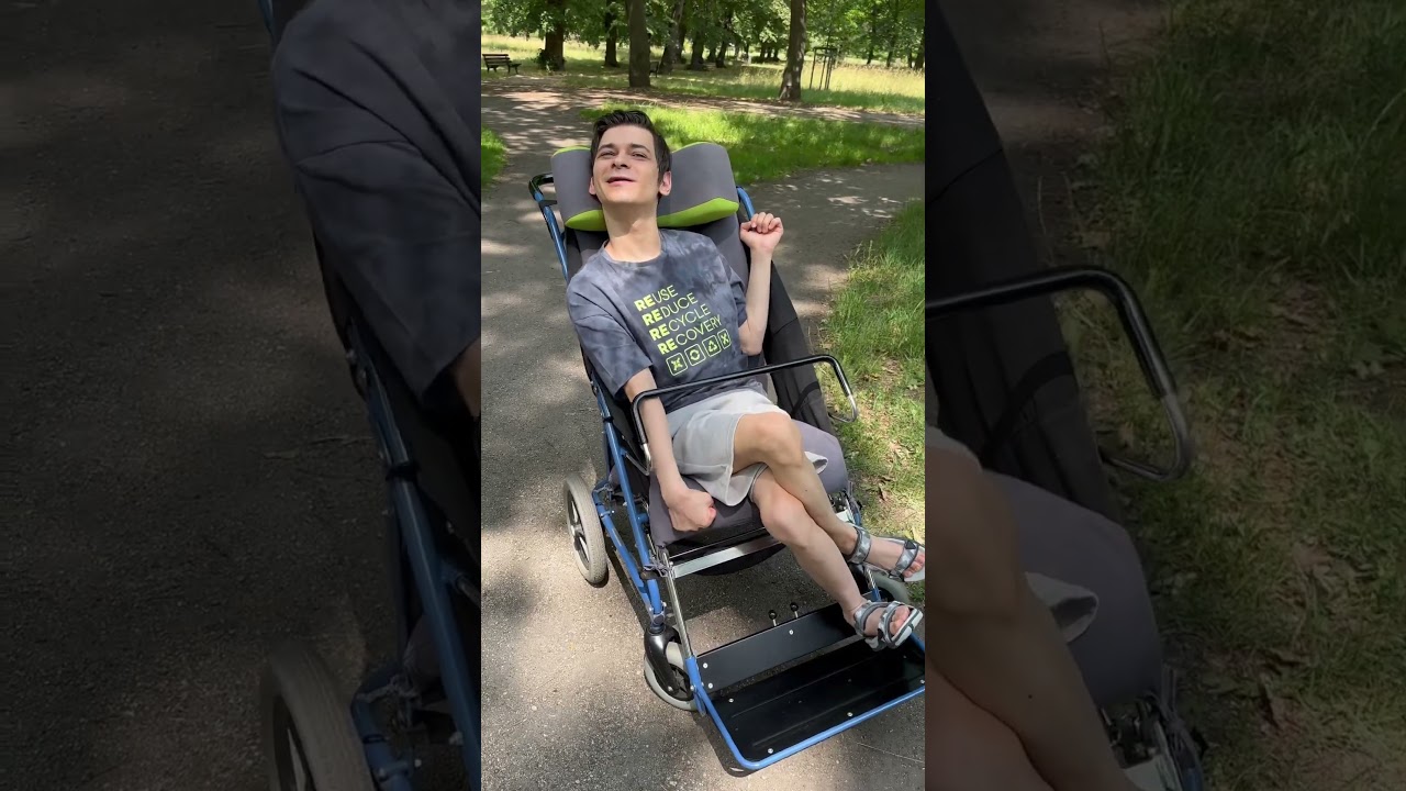 My son with cerebral palsy enjoys life 💖