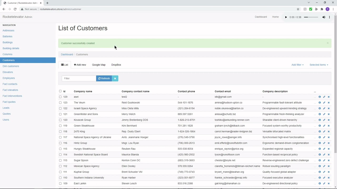 Rocket Elevators REST and GraphQL API
