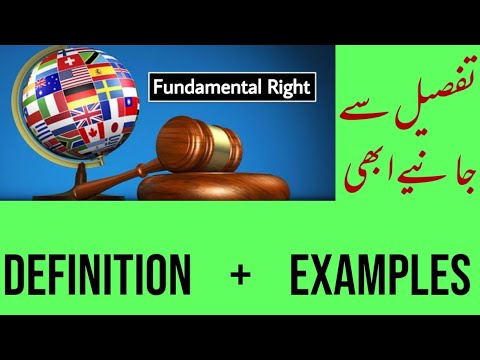 What is fundamental rights | fundamental rights | define fundamental right| in urdu hindi