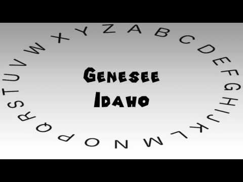 How to Say or Pronounce USA Cities — Genesee, Idaho