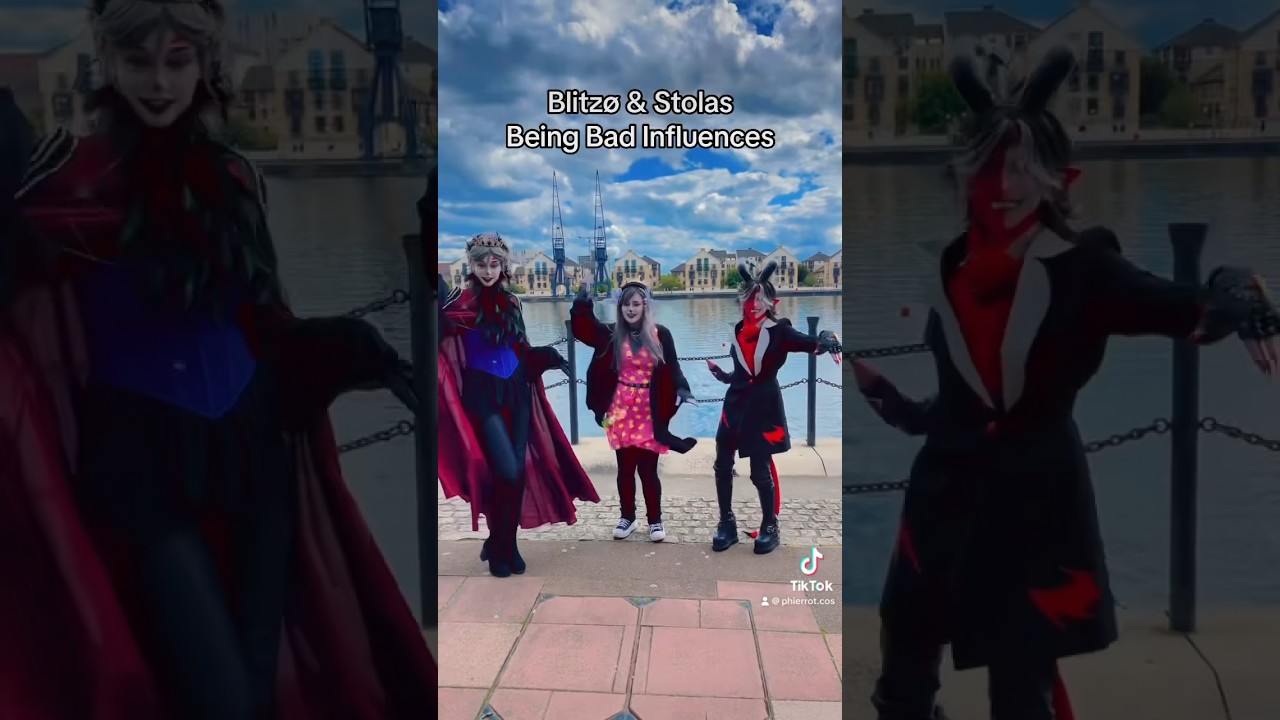 #helluvaboss Goetia Family Outing! (& Blitzø..) #helluvabosscosplay #stolas #blitzo #octavia #stella