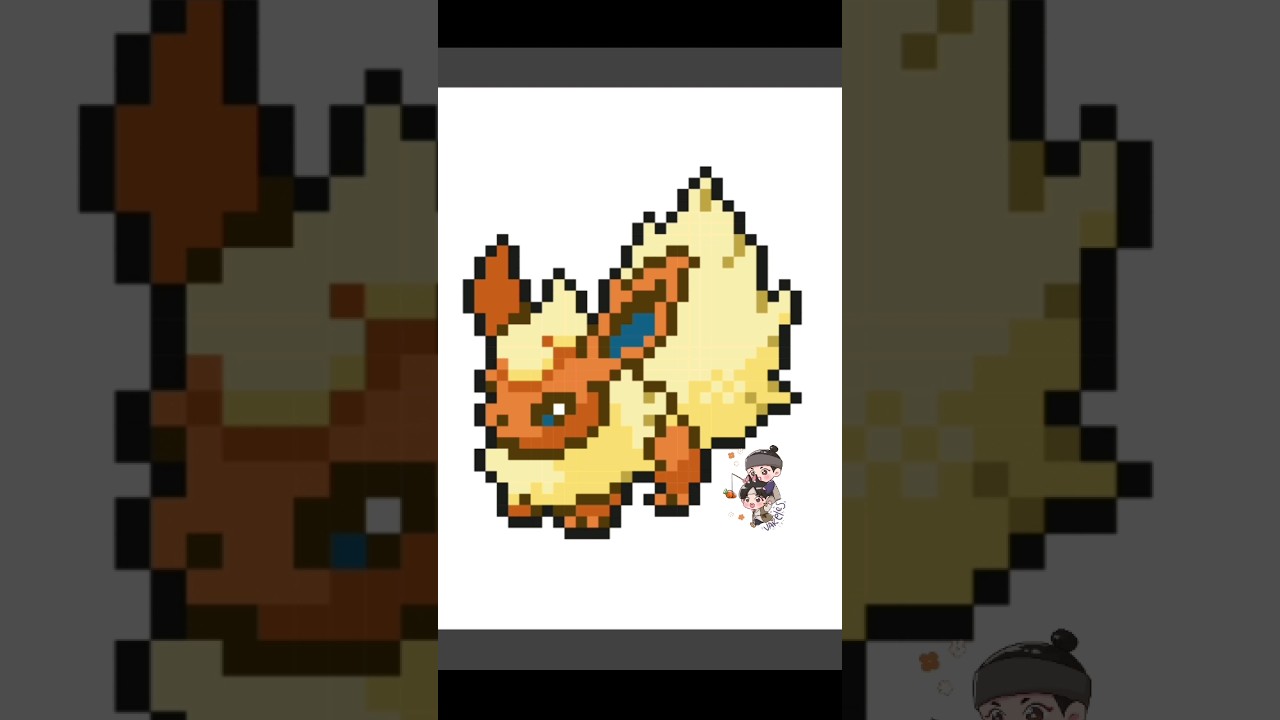 Make a Flareon Out Of Pixels! | Pixel Art Tutorial