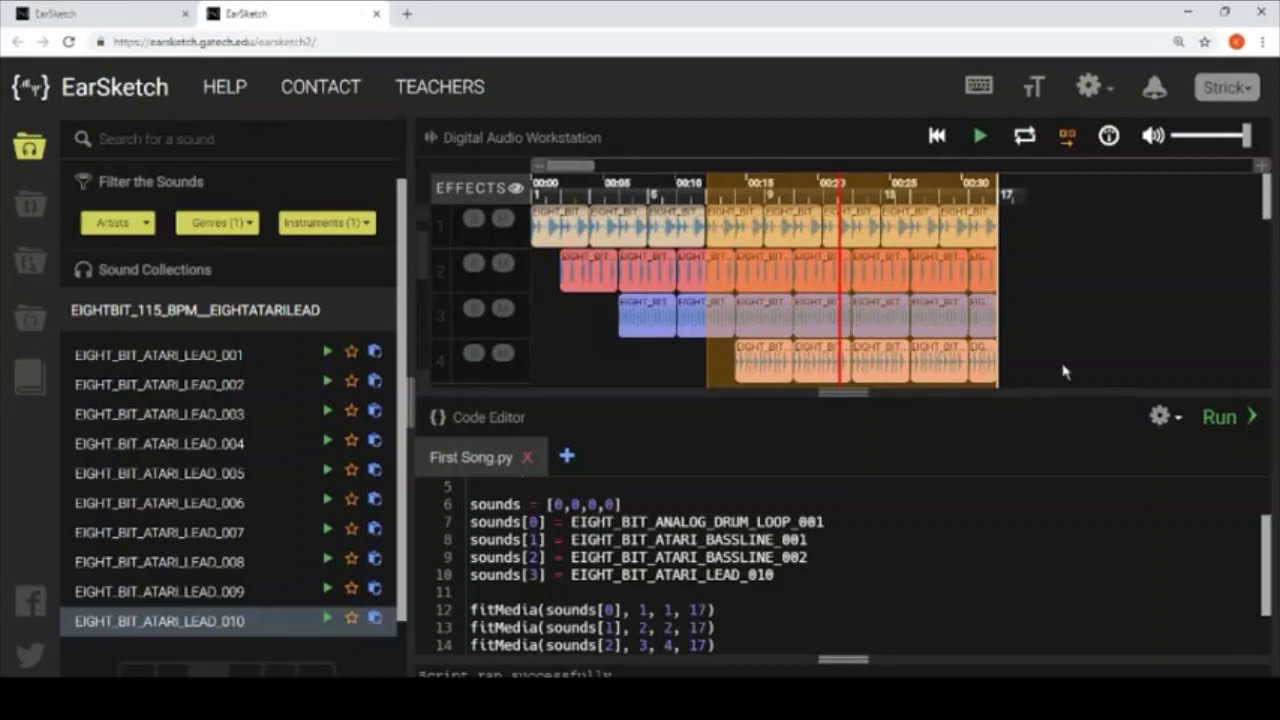EarSketch | learn to code by making music using earsketch | EarSketch Tutorial