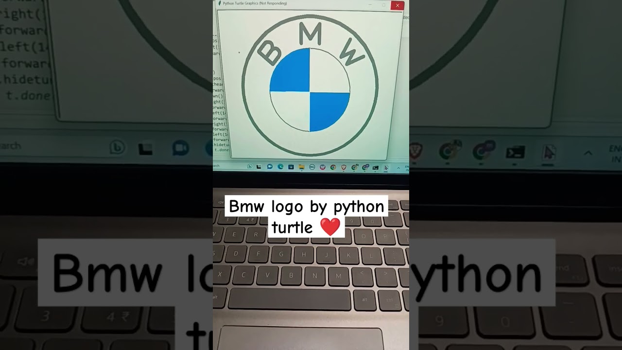 Bmw| Logo | Python Turtle #codewithdakshi #bmw #python #pythonturtle #viral #trending
