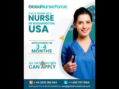 Live and work as a nurse in Washington State USA in 3-4 months