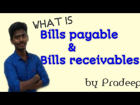 Bills payable & Bills receivables l Explanation l Tamil l By Pradeep Rishikesavan