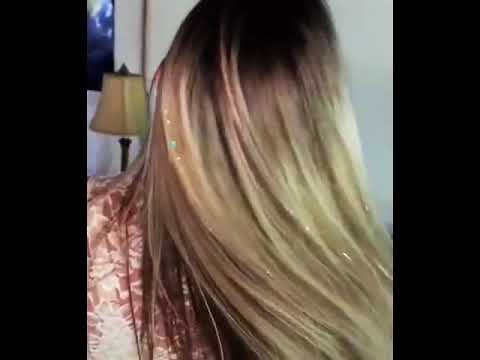 Glittering Hair Extensions- Sparkle Highlights- Fairy Hair- Tape In Hair Extensions- Pixie Locks