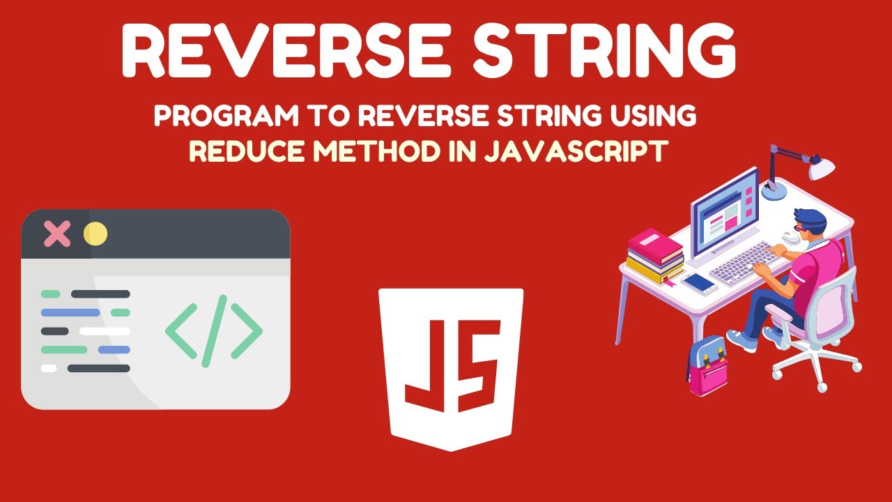 #javascript #reverseString Program to Reverse string using reduce method in JavaScript  Hindi