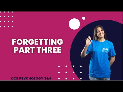 QCE Psychology 3&4 - Rehearsal (Forgetting 3)