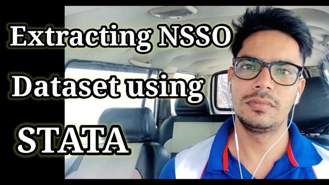 How to extract NSSO dataset using STATA