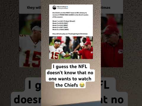 The NFL Is GLAZING The Chiefs’ Schedule… 😳 #nfl #football #shorts