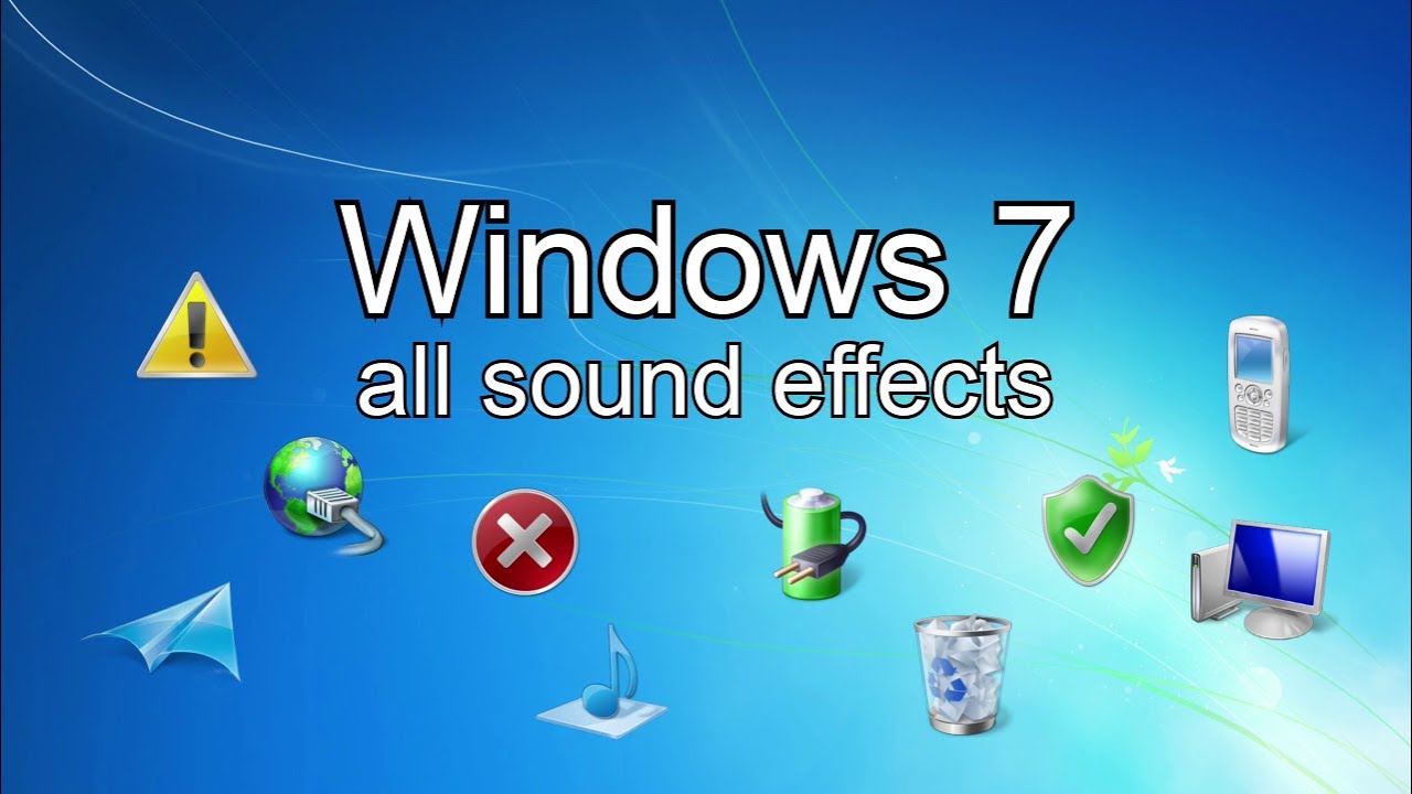 Windows 7 All sound effects