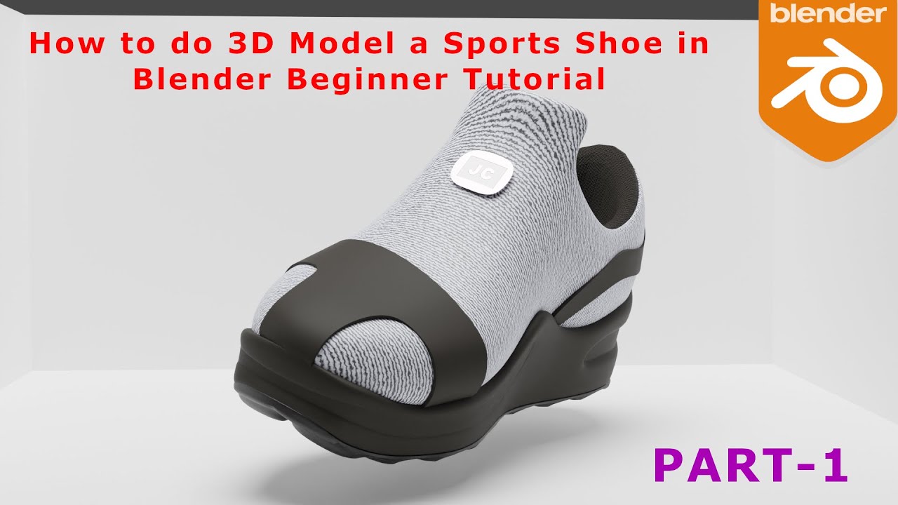 How to do 3D Model a Sports Shoe in Blender Beginner Tutorial - Part 1