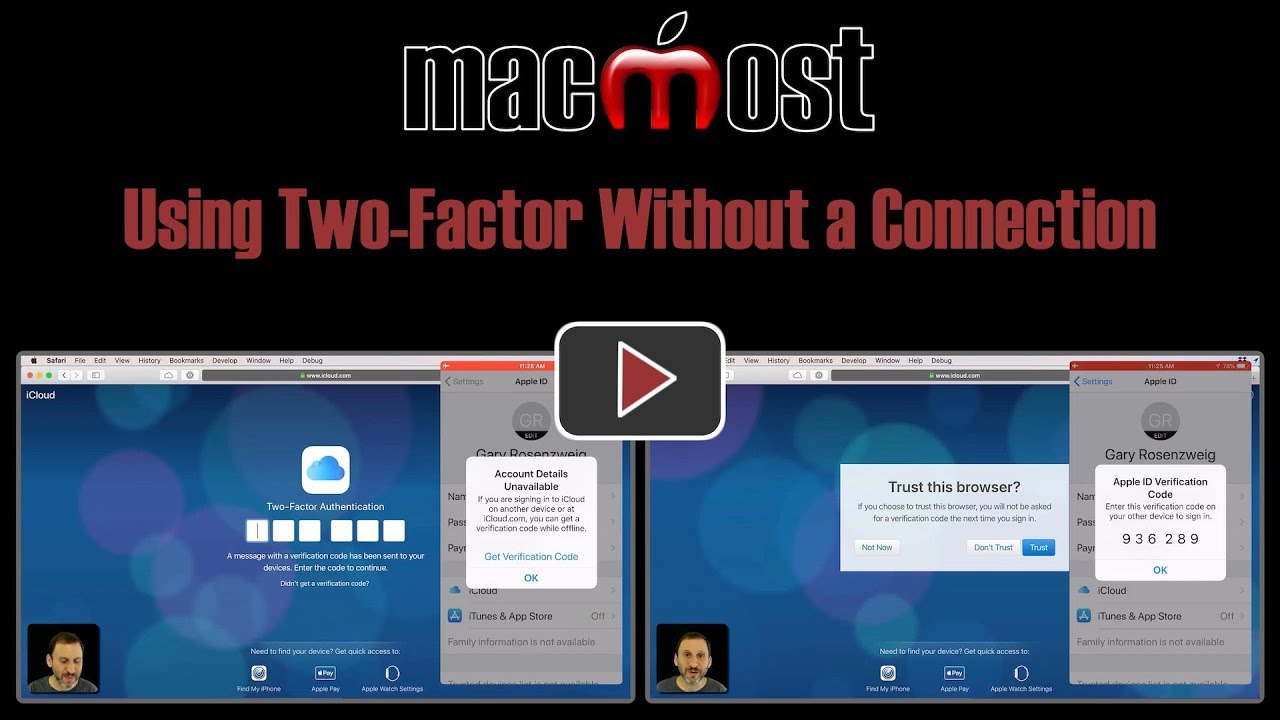 Using Two-Factor Without a Connection (MacMost #1844)