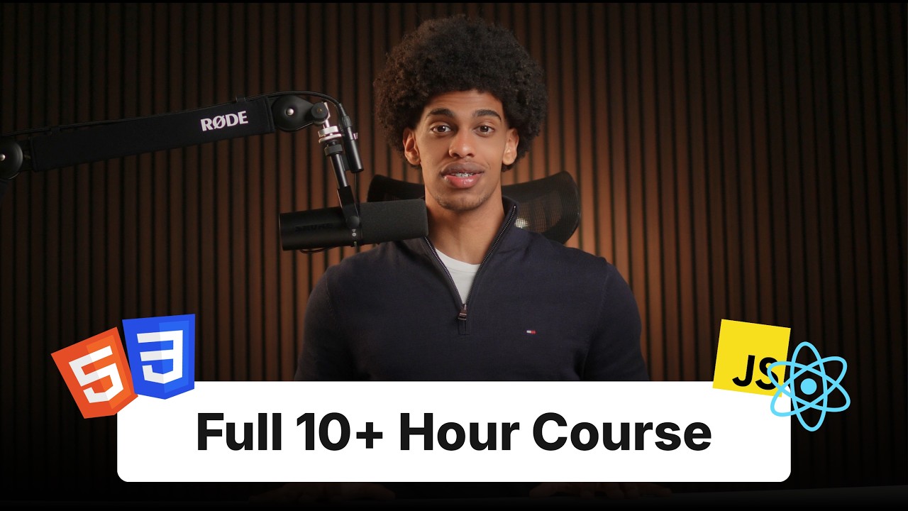 Become a Frontend Developer from Scratch – Full Beginner’s Tutorial (HTML, CSS, JavaScript, React)