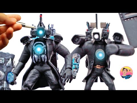 How to make Titan Cameraman Upgraded from Skibidi Toilet with Polymer Clay. [Original vs Upgrade]🎥