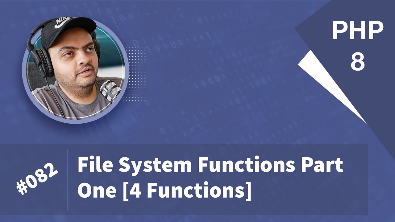 Learn PHP 8 In Arabic 2022 - #082 - File System Function Part One 4 Functions