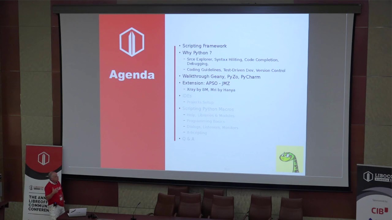 LibreOffice Conference 2019 – Scripting LibreOffice Python macros, aka 