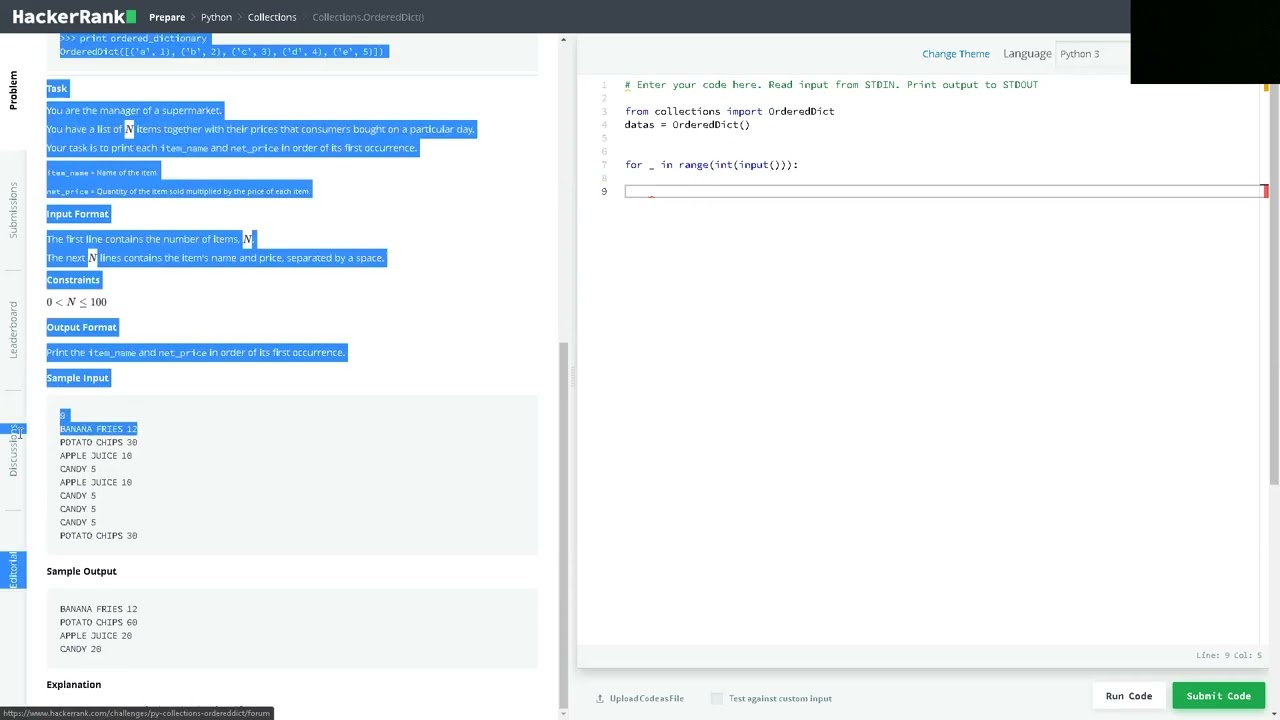 Python-collections-ordereddict