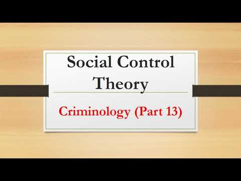 Social Control Theory |Criminology Part 13|