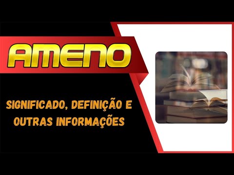 Qual Significado de Ameno? Qual Definição de Ameno? Sinônimo e Outras Informações de Ameno