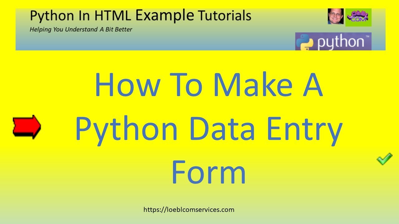 How To Make A Python Data Entry Form