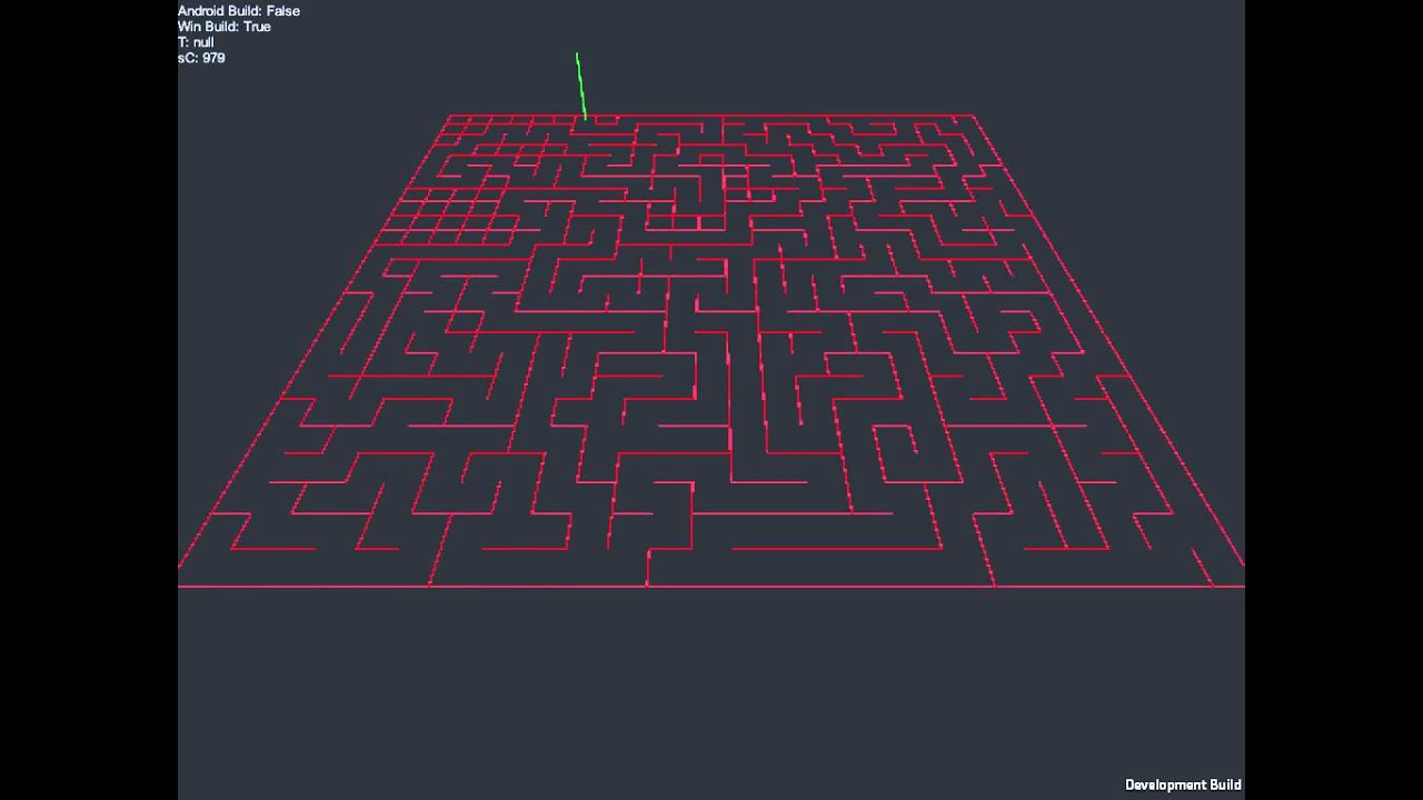 Random Maze Generation (Unity3D)
