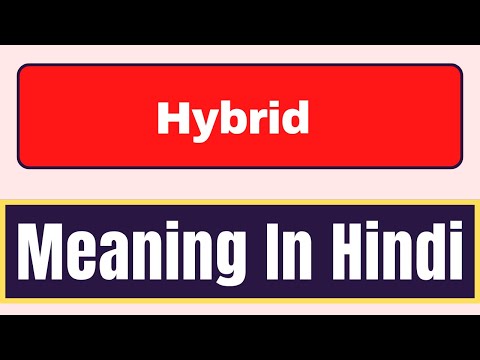 Hybrid meaning in hindi | What is Hybrid meaning in hindi | English Brain