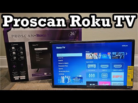 Proscan 24″ Class HD 720P Roku Smart TV Black PTR2466 Unboxing Setup ...