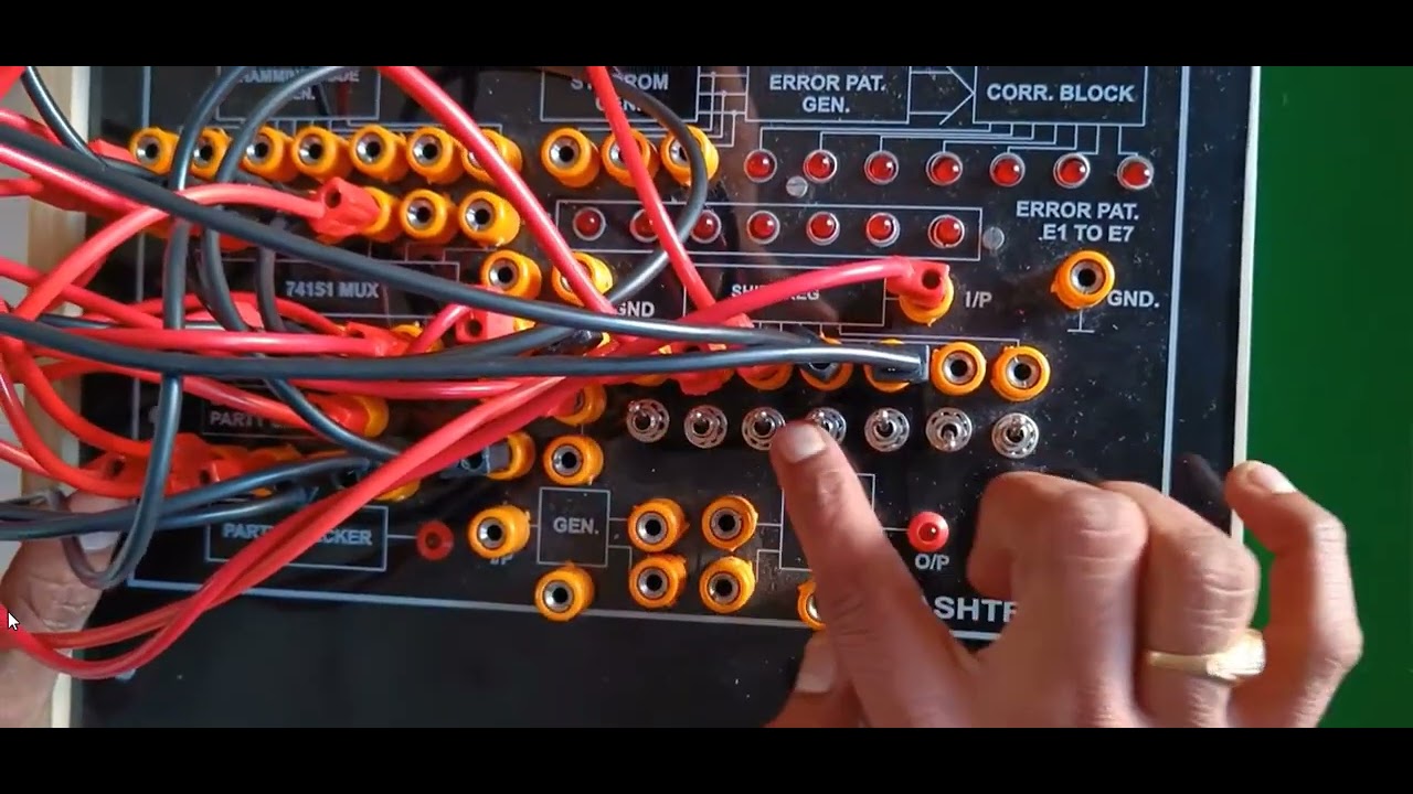 Error Control Coding: Hardware Experiment / Parity Checker #informationtheory #errorcontrolcodes