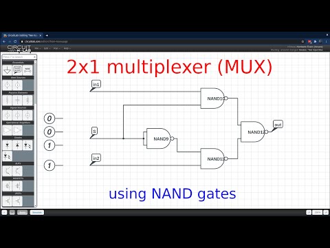 2x1 MUX - What's a Multiplexer? (Built and Explained from 3 NAND Gates)