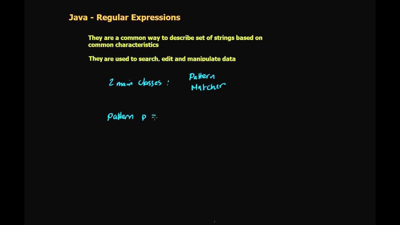 12  Java Regular Expressions (in Arabic)