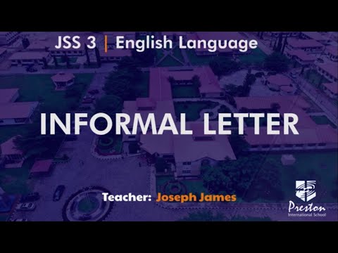 Informal Letter - JSS3 English