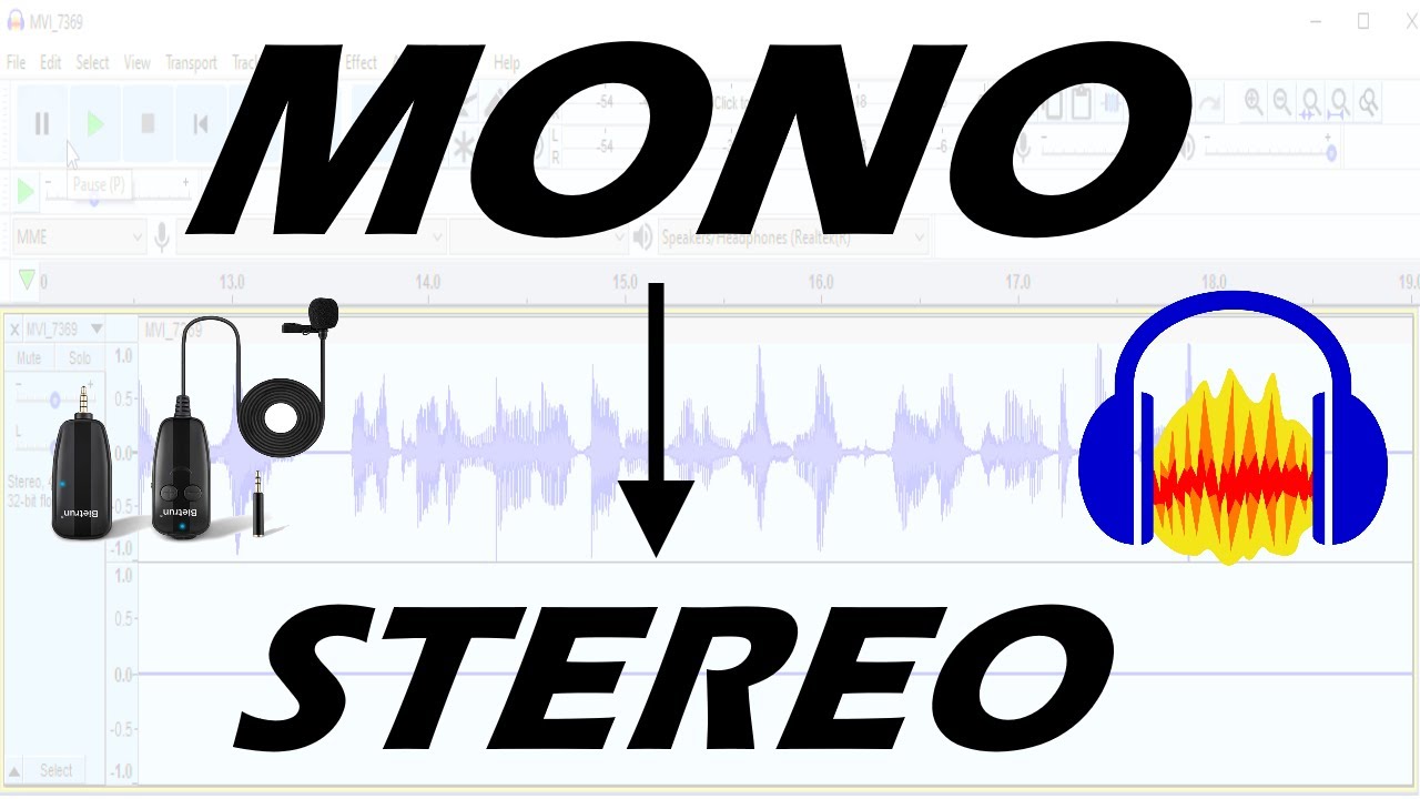Convert Mono to Stereo Audio // Free