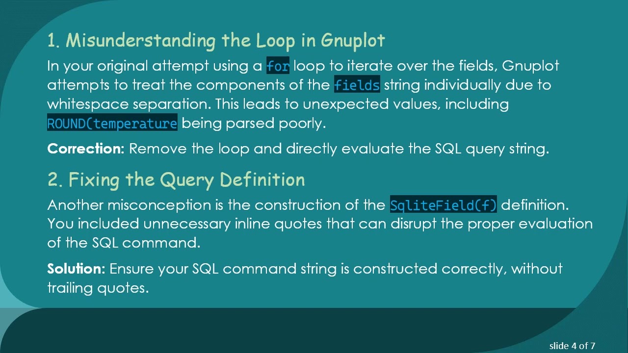 Plotting Time-Series Data from SQLite Database with Gnuplot