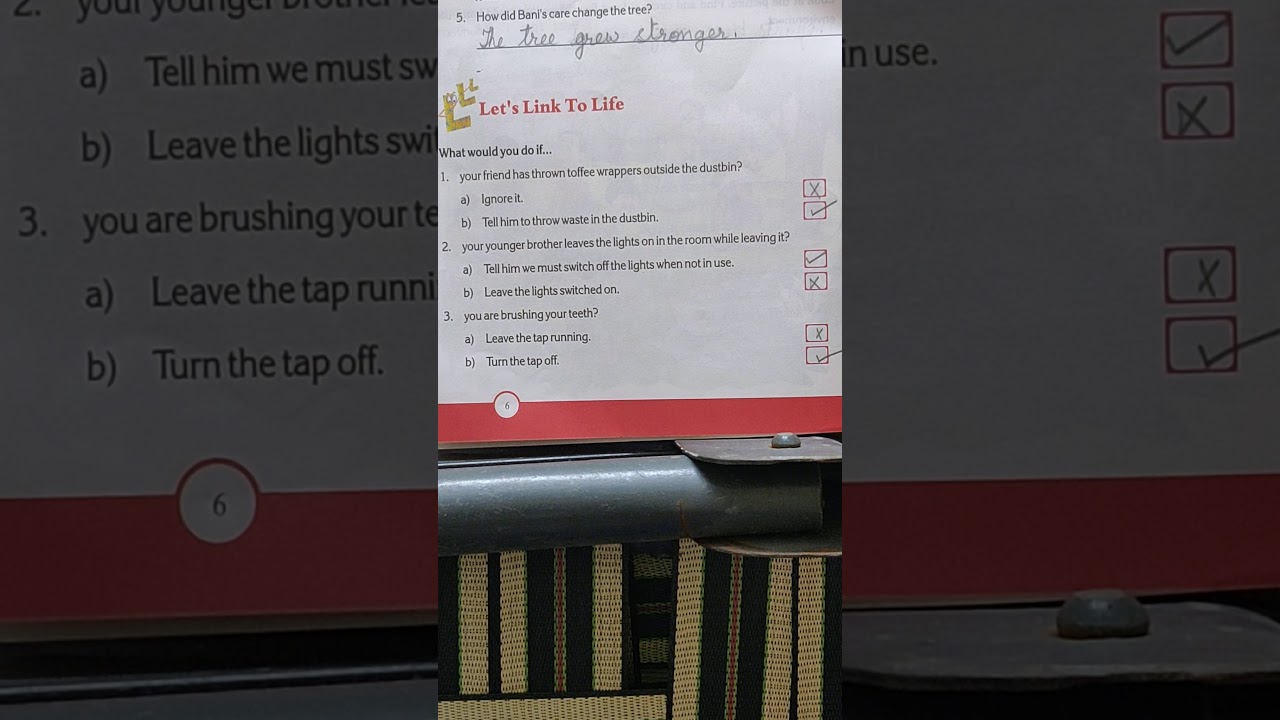 Class 2 Moral Science Lesson 1 Book Exercises